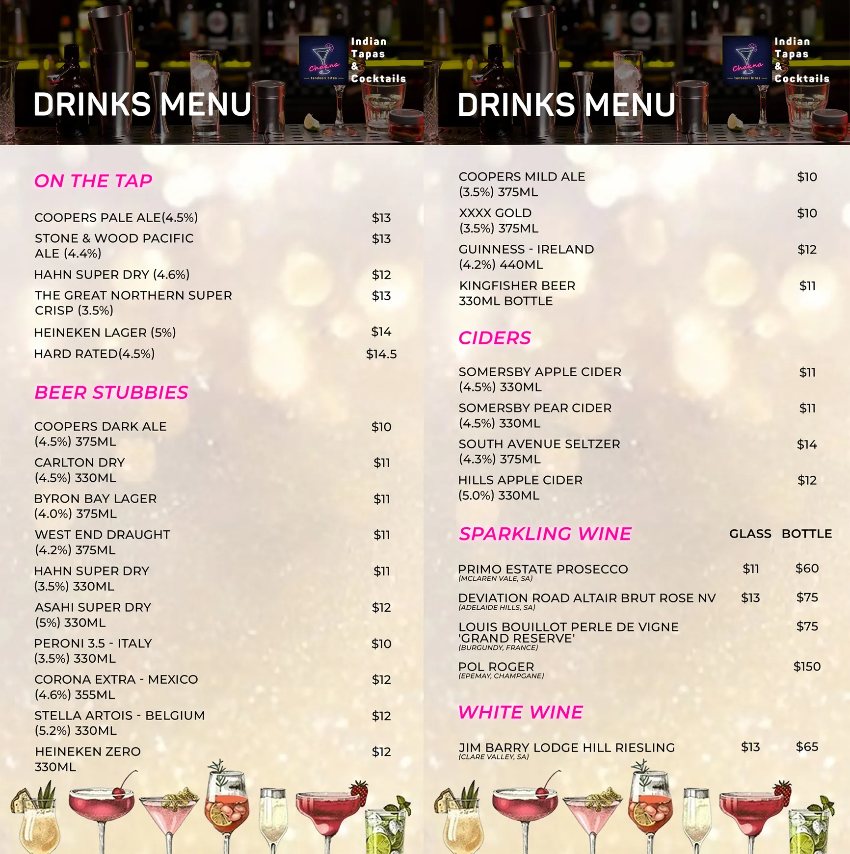 Best Cocktail Bars in Adelaide - Tap Beers $7 All Day